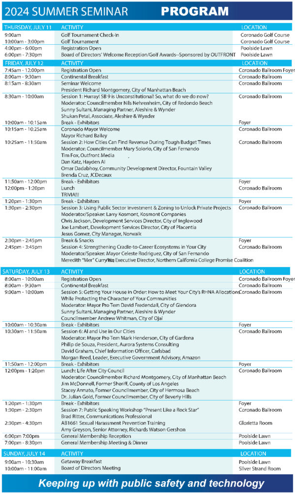 Summer Seminar – Independent Cities Association (ICA)